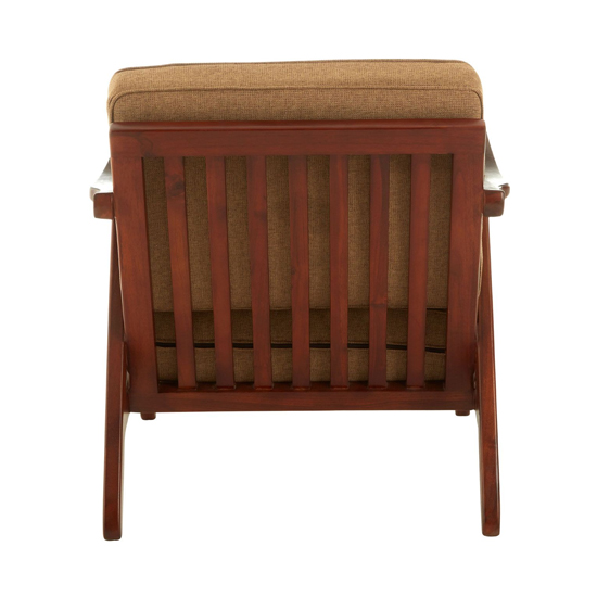 Formosa Fabric Bedroom Chair With Walnut Wooden Frame | Furniture in ...