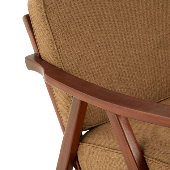 Formosa Fabric Bedroom Chair With Walnut Wooden Frame | Furniture in ...