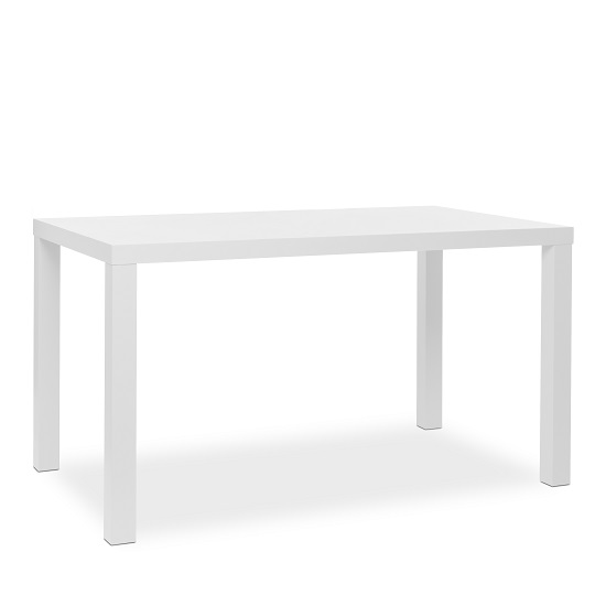Fortis Dining Table Rectangular In Matt White | Furniture in Fashion