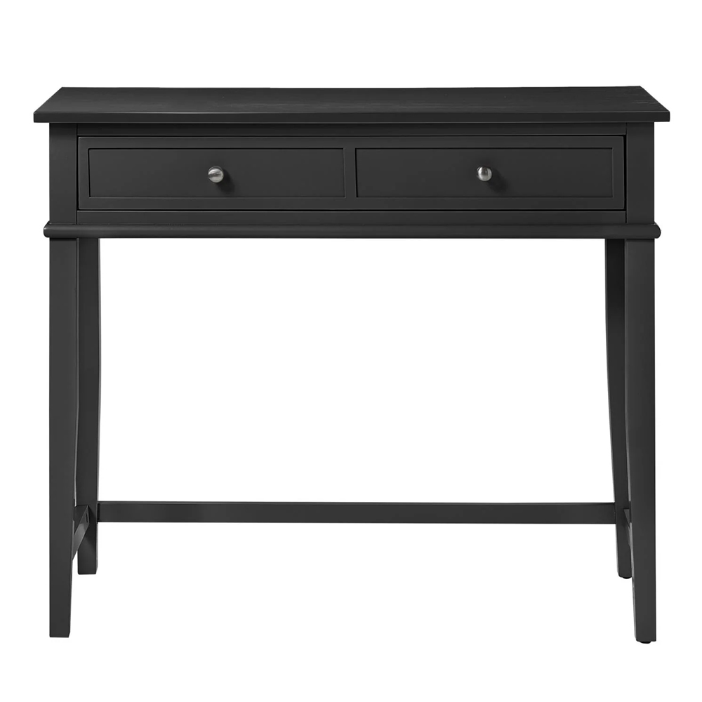 Franklyn Wooden Laptop Desk With 2 Drawers In Black