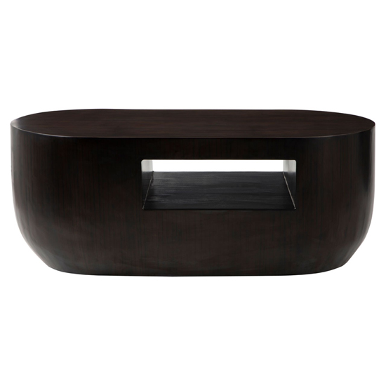 Gablet Oblong Design Wooden Coffee Table In Dark Brown | Furniture in ...