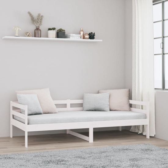 Galam Solid Pine Wood Day Bed In White