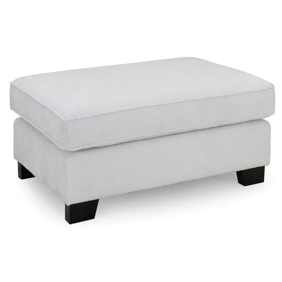 Victoria Velour Fabric Footstool In Green With Oak Legs | Furniture in ...