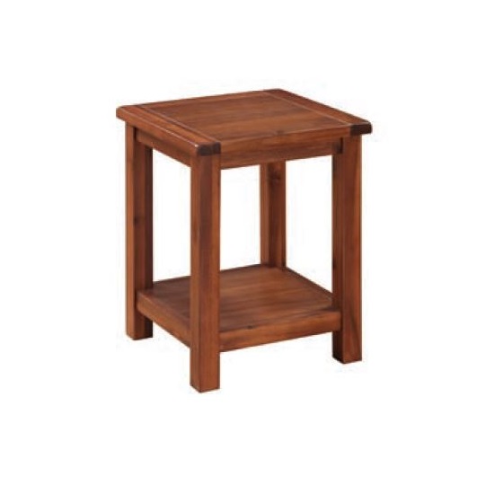 Hart Wooden End Table In Acacia Finish