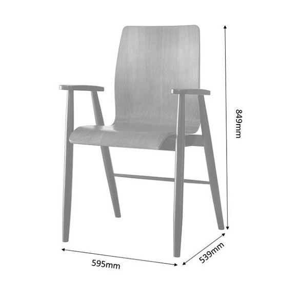Hector Contemporary Wooden In Grey Ash Home Office Chair | Furniture in ...