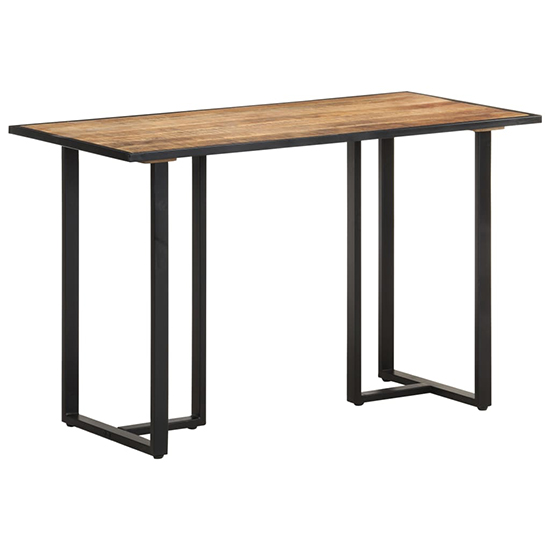 Hewez Small Rough Mango Wood Dining Table In Natural