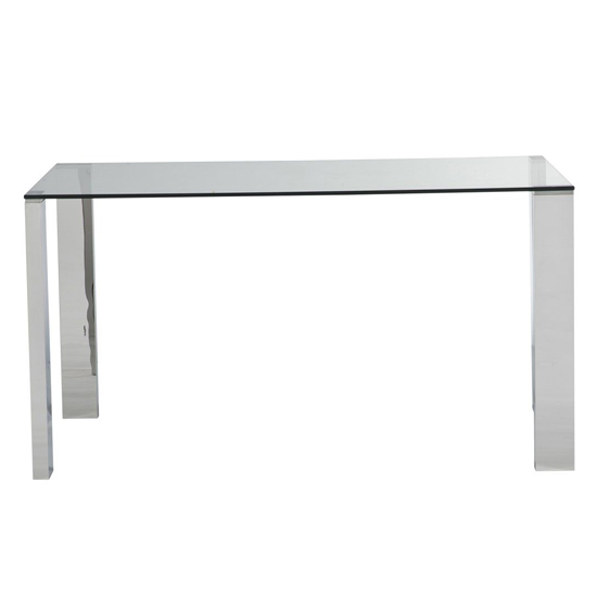 Daytona glass dining table rectangular in clear with chrome | Browse ... Daytona glass dining table rectangular in clear with chrome | Browse ...