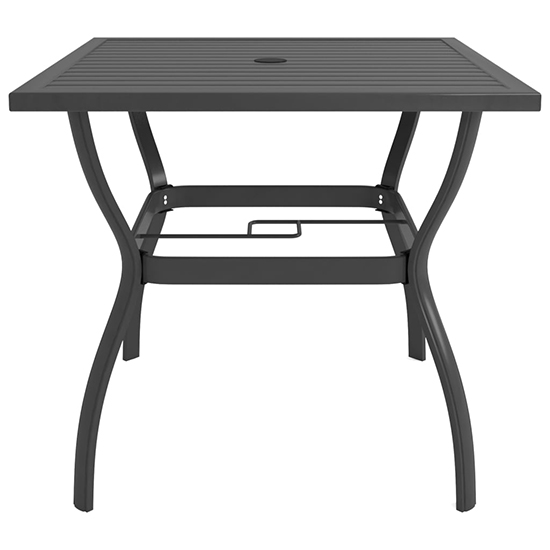 Lanai Steel 81.5cm Garden Dining Table In Anthracite
