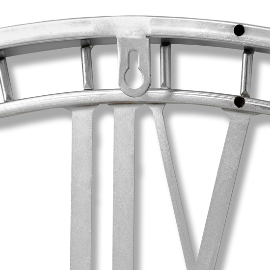 Lariat Skeleton Metal Wall Clock In Grey | Furniture in Fashion