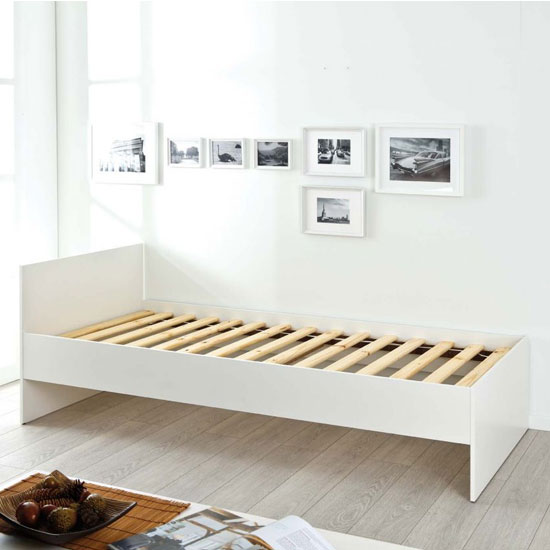 Lini Wooden Single Bed In White | Furniture in Fashion
