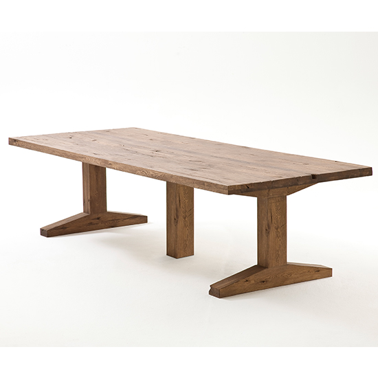 Lunch Large Wooden Dining Table In Bassano Oak | Furniture in Fashion