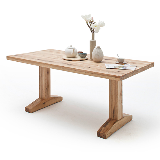 Lunch Medium Wooden Dining Table In Wild Oak | Furniture in Fashion