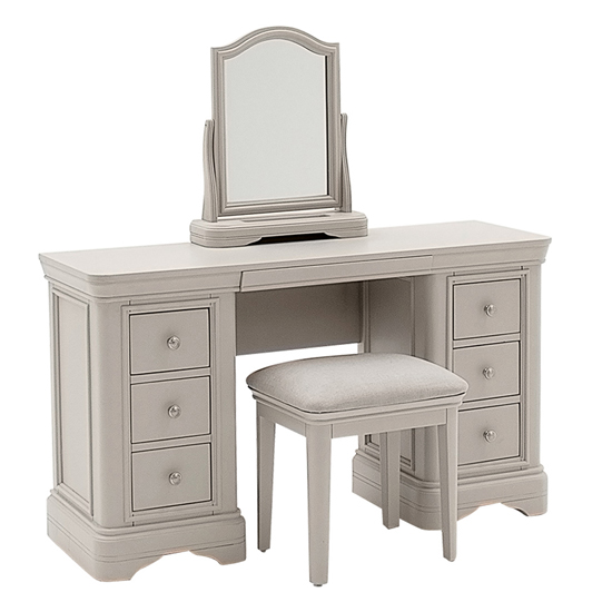 Mabel Wooden Dressing Set In Taupe | Furniture in Fashion