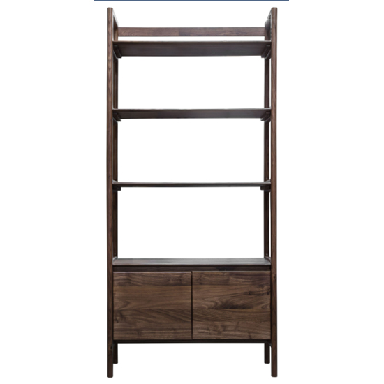 Madrina Wooden Open Display Unit In Walnut