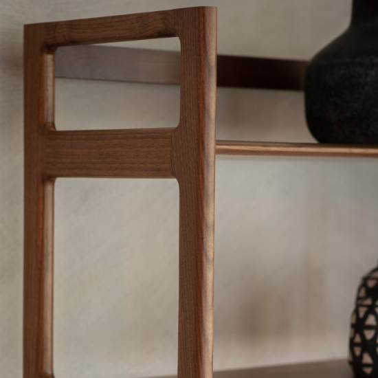 Madrina Wooden Open Display Unit In Walnut | Furniture in Fashion