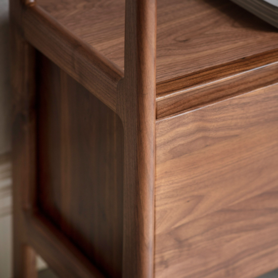 Madrina Wooden Open Display Unit In Walnut