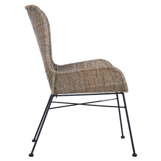 Manado Kubu Rattan Curved Design Chair In Pair | Furniture in Fashion