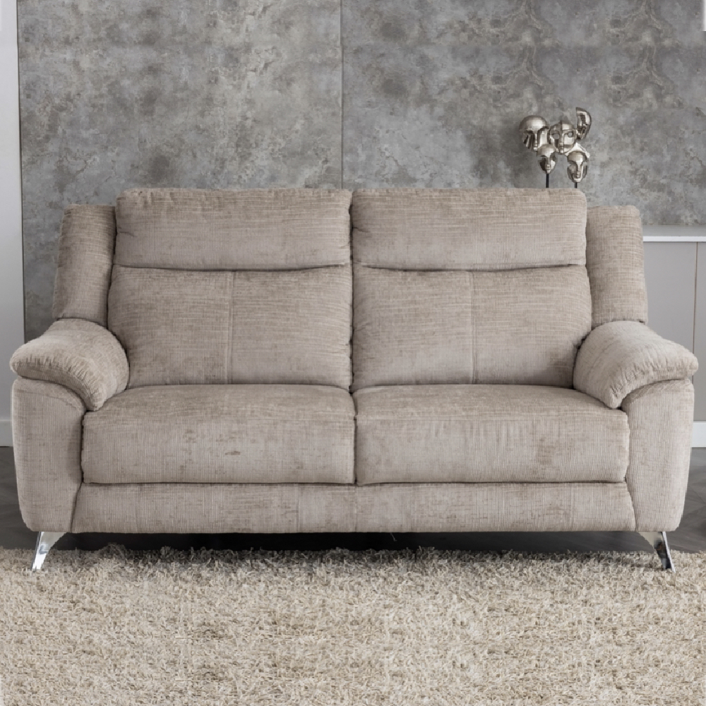 Mankato Fabric 3+1+1 Seater Sofa Set In Fossil