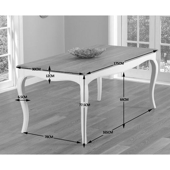 Marco 175cm Wooden Dining Table In Acacia And Grey | Furniture in Fashion