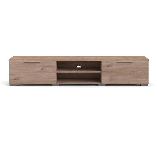 Matcher Wooden TV Stand With 2 Drawer 2 Shelves In Oak | Furniture in ...