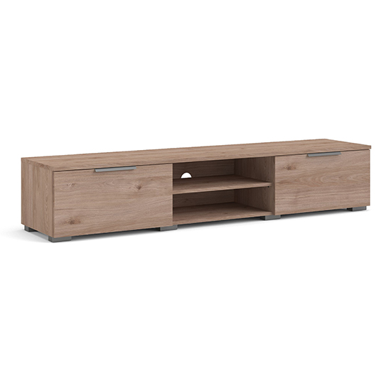 Matcher Wooden TV Stand With 2 Drawer 2 Shelves In Oak | Furniture in ...