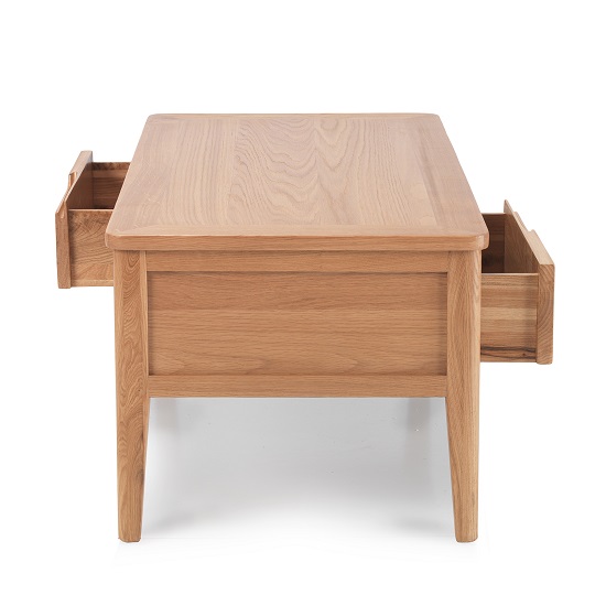 Melton Wooden Storage Coffee Table In Natural Oak | Furniture in Fashion