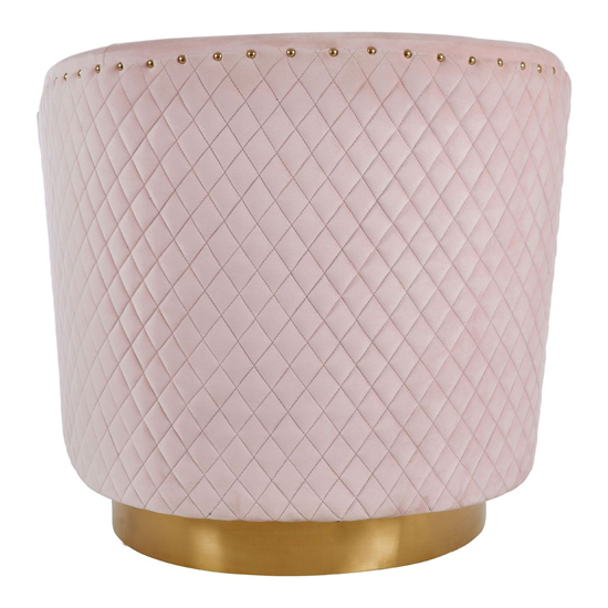 Menkib Upholstered Velvet Tub Chair In Soft Pink | Furniture in Fashion