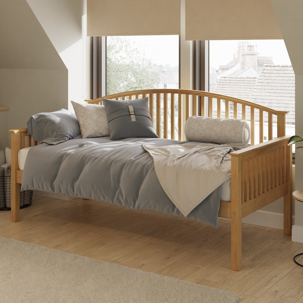 Millom Wooden Single Day Bed In Oak