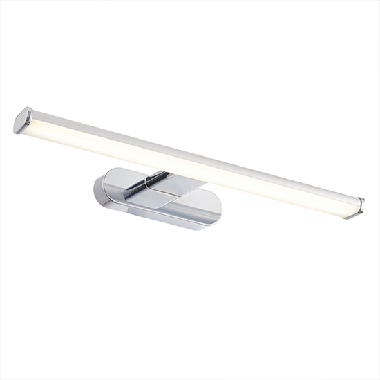 Moda LED Frosted Shade Wall Light In Chrome