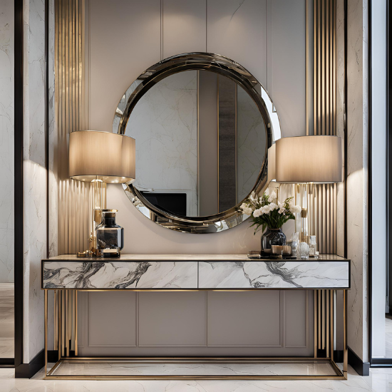 Console Table UK | Hallway, Black, Slim, White | Furniture in Fashion