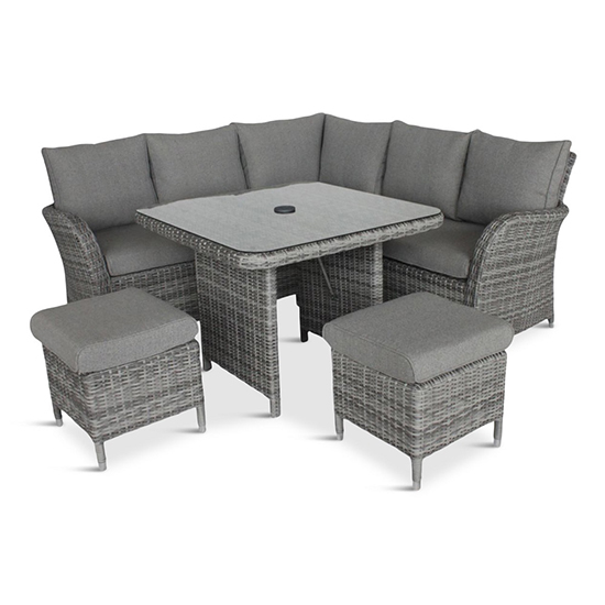 Meltan Outdoor Modular Lounge Dining Set In Pebble Grey | Furniture in ...