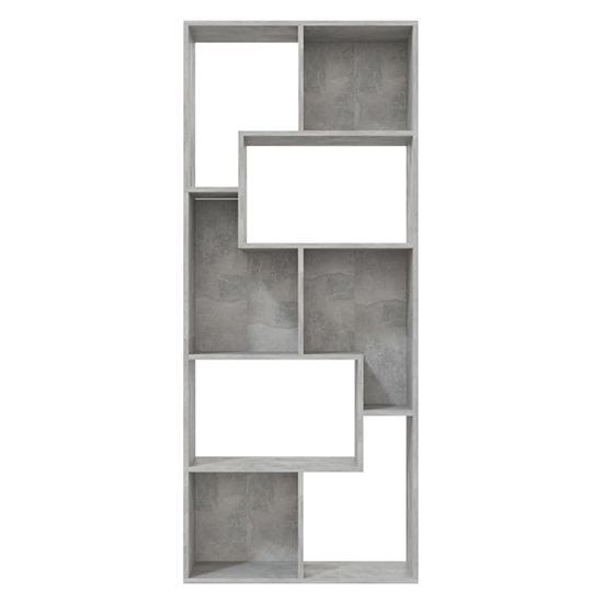 Nael Wooden Bookcase And Shelving Unit In Concrete Effect