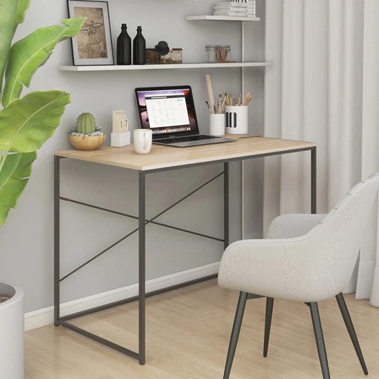 Nakano Wooden Laptop Desk With Shelf In Black | Furniture in Fashion