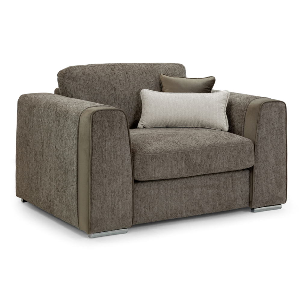 Nepean Fabric 1 Seater Sofa In Mocha | Furniture in Fashion