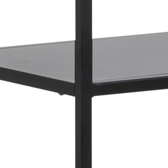 Newberry Metal 4 Shelves Bookcase In Matt Black | Furniture in Fashion