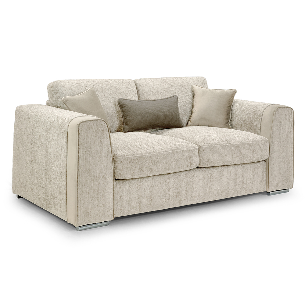 Newnan Fabric 2 Seater Sofa In Beige