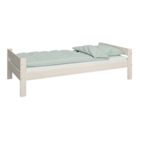 Nice Wooden Single Bed In Whitewash | Furniture in Fashion