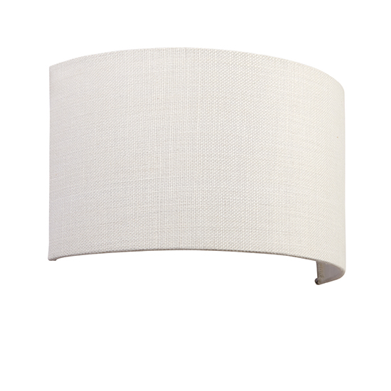 Obi Linen Wall Light In Vintage White