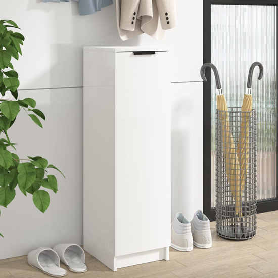 Octave Wooden Shoe Storage Cabinet In Smoked Oak | Furniture in Fashion