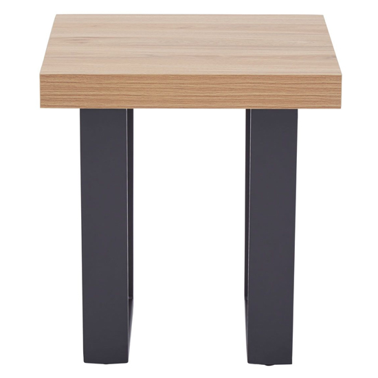 Otell Wooden Side Table With U-Shaped base In Natural
