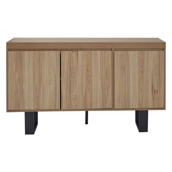 Otell Wooden Sideboard With U-Shaped base In Natural | Furniture in Fashion