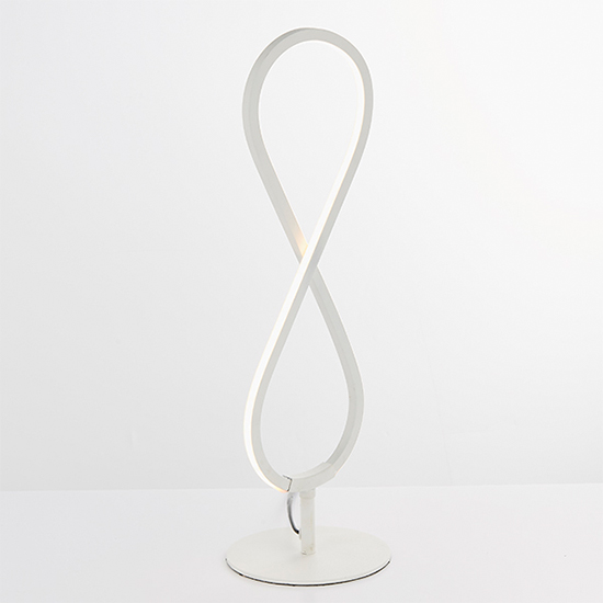 Paradox LED Acrylic Diffuser Table Lamp In Matt White
