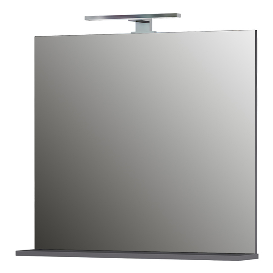 Pescara Bathroom Wall Mirror With White Frame | Furniture in Fashion
