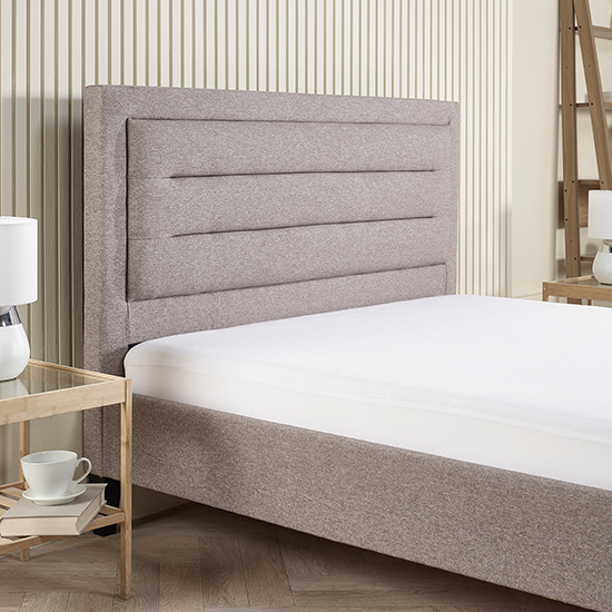 Picasso Fabric Double Bed In Grey Marl | Furniture in Fashion