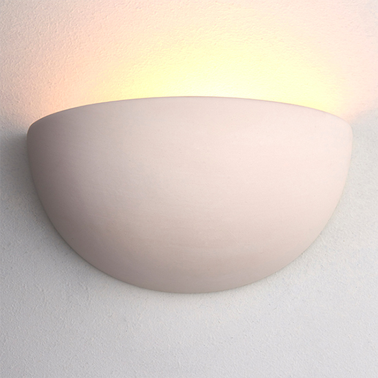 Pride Wall Light In Unglazed Ceramic