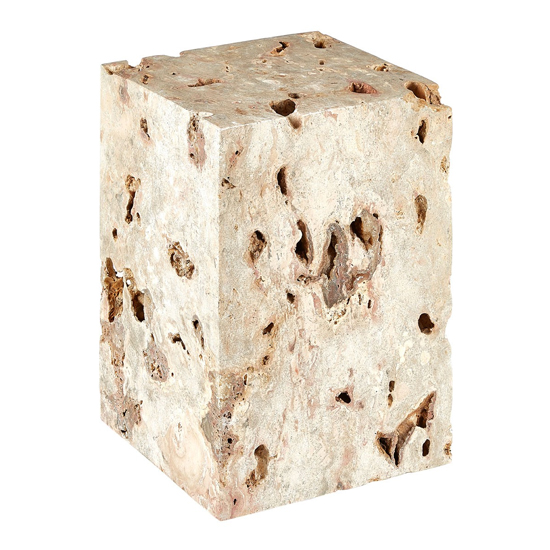 Relics Rectangular Cheese Stone Stool In Mineral Accent | Furniture in ...