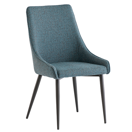 Remika Light Grey Extending Dining Table 6 Remika Teal Chairs ...