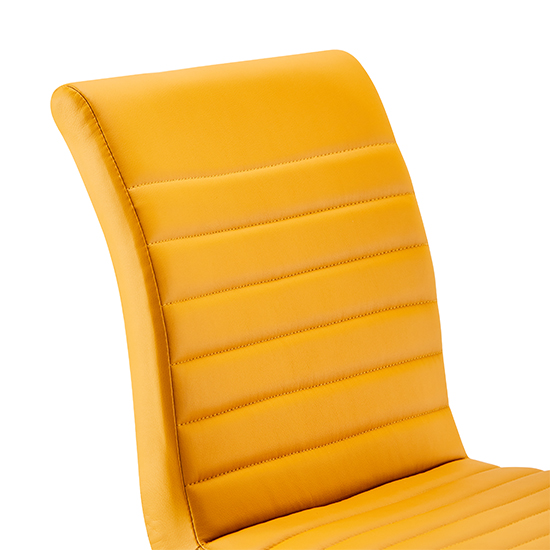 Ripple Faux Leather Bar Stool In Curry With Chrome Base | Furniture in ...