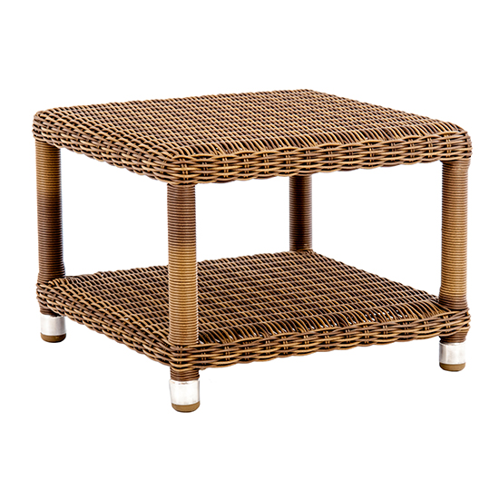 Sanmo Outdoor Sun Bed Side Table In Red Pine | Furniture in Fashion