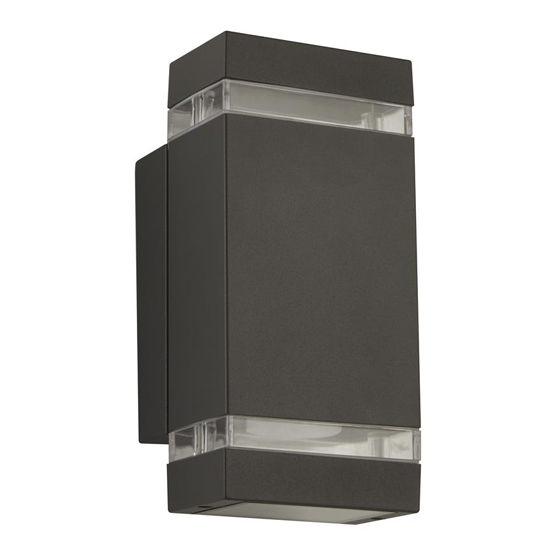 Sheffield LED Outdoor Wall Light With Glass Diffuser In Grey